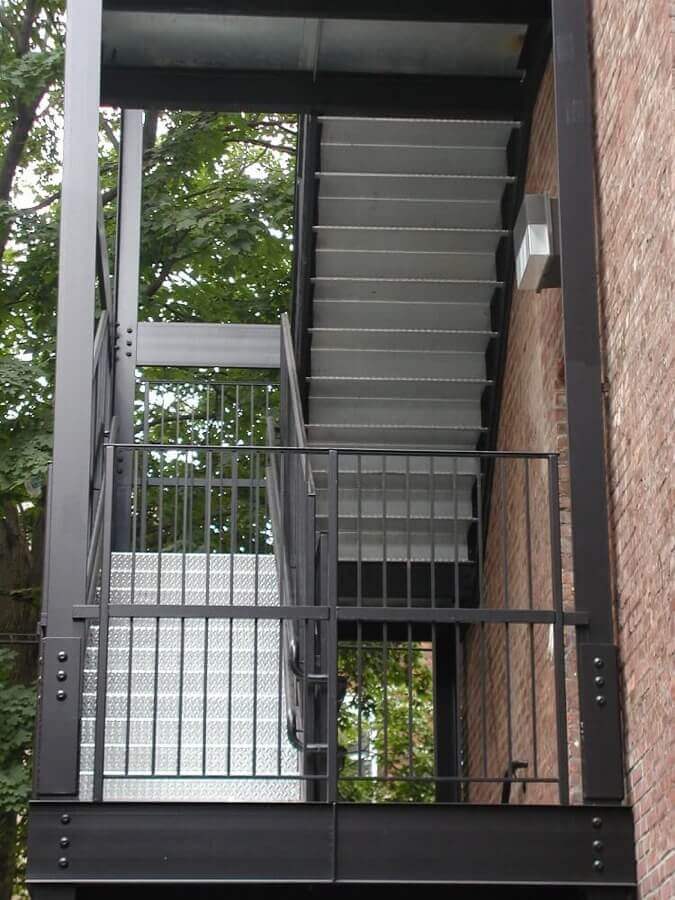 Steel Fire Staircases - Custom Metal Fabrication New York