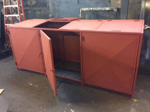 Steel Garbage Bins - Trash Can Enclosures | New York Steel Fabrication